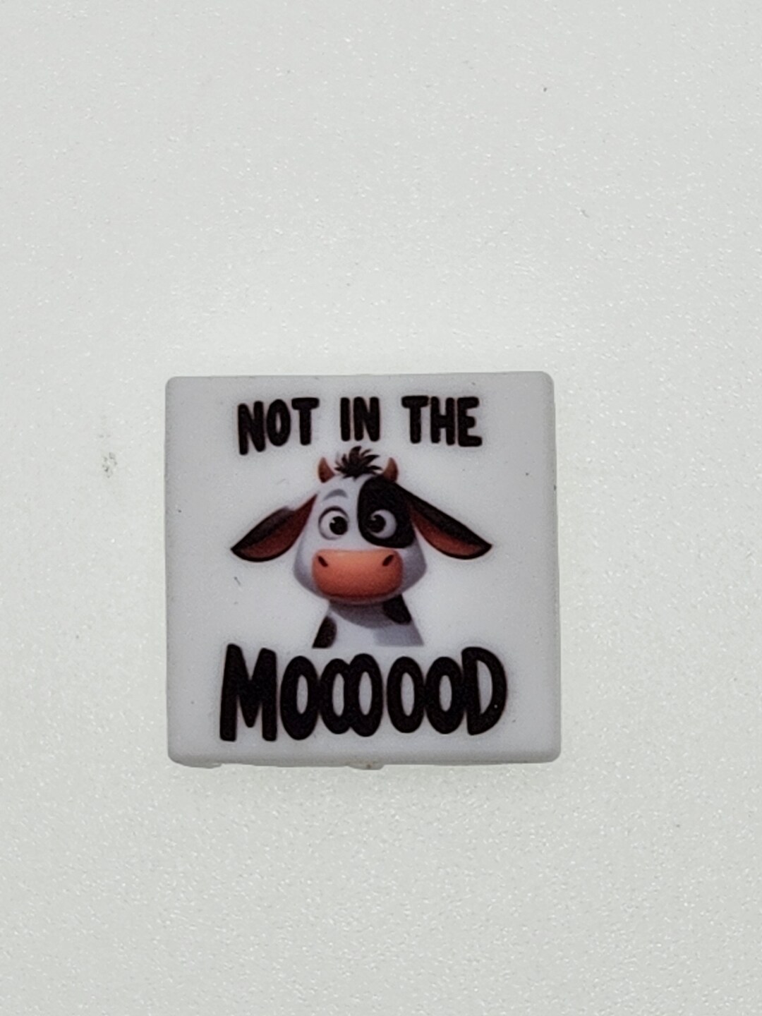 Not in the Mood Cow 2 Piece Focal for Beadable Pens Bling Gifts - Etsy