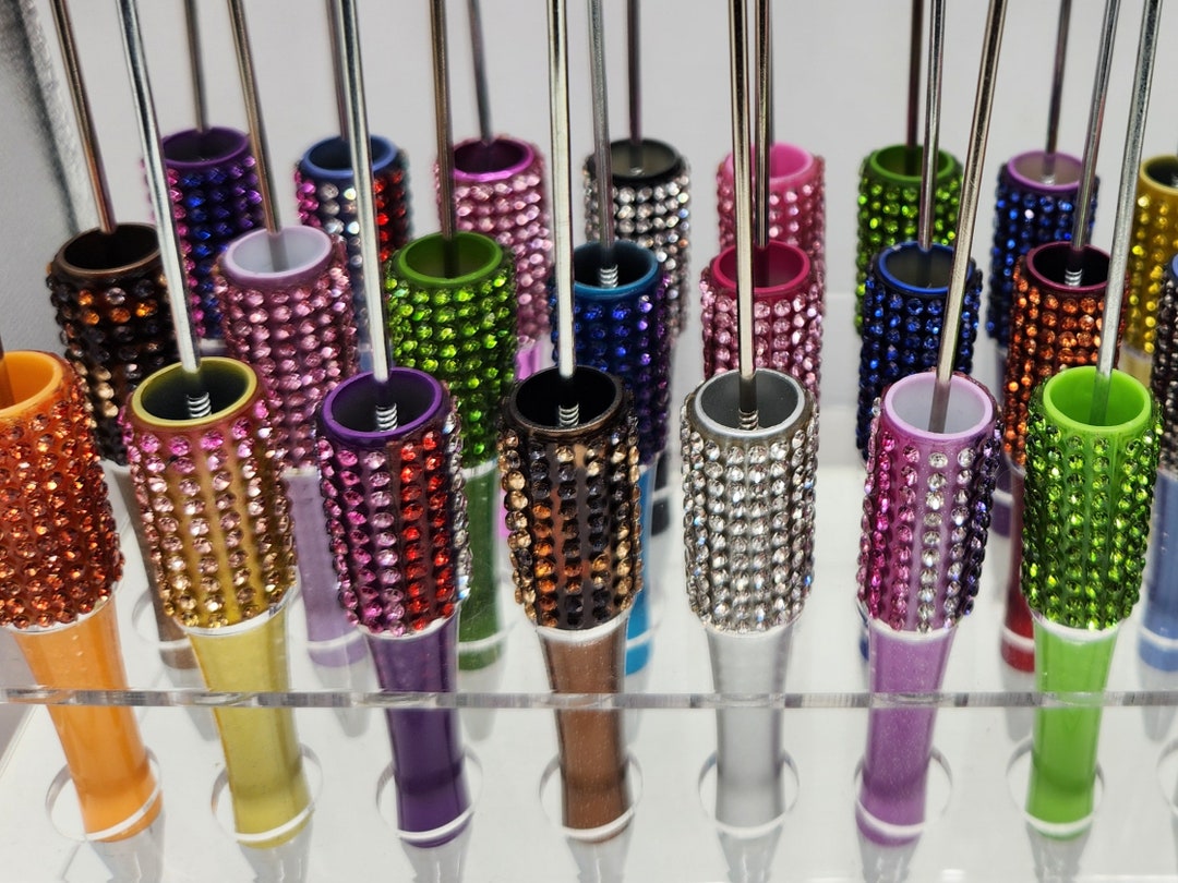 Rhinestone Pens, 10 Piece Random Color Mix, Beadable Pens Bling Gifts ...