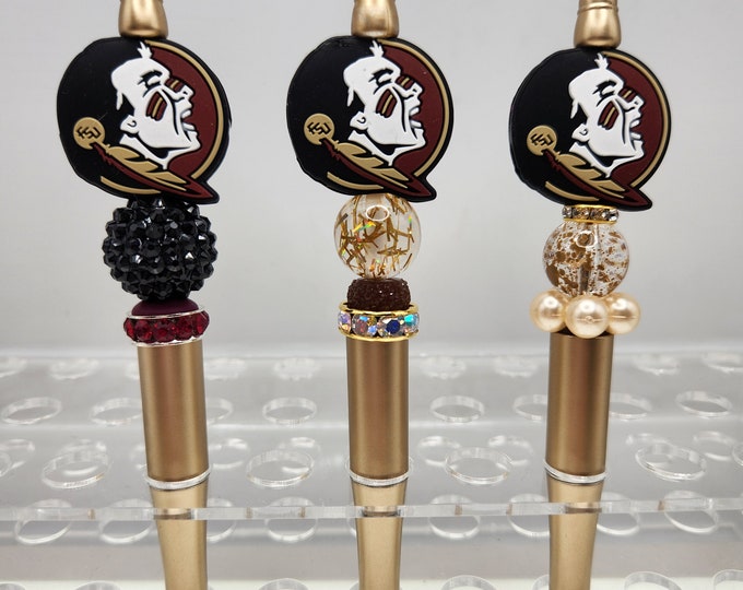 Florida State Fsu Beaded Pen, Gifts for Her, Bling Pen, Gift, Funny Pen ...