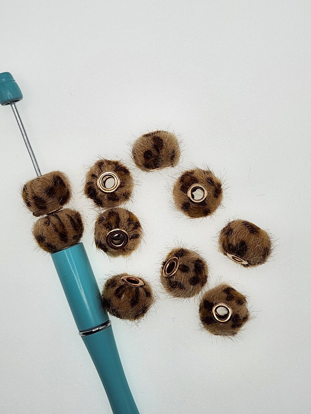 Fuzzy Beads 16mm, 10 Piece,beadable Pens - Etsy