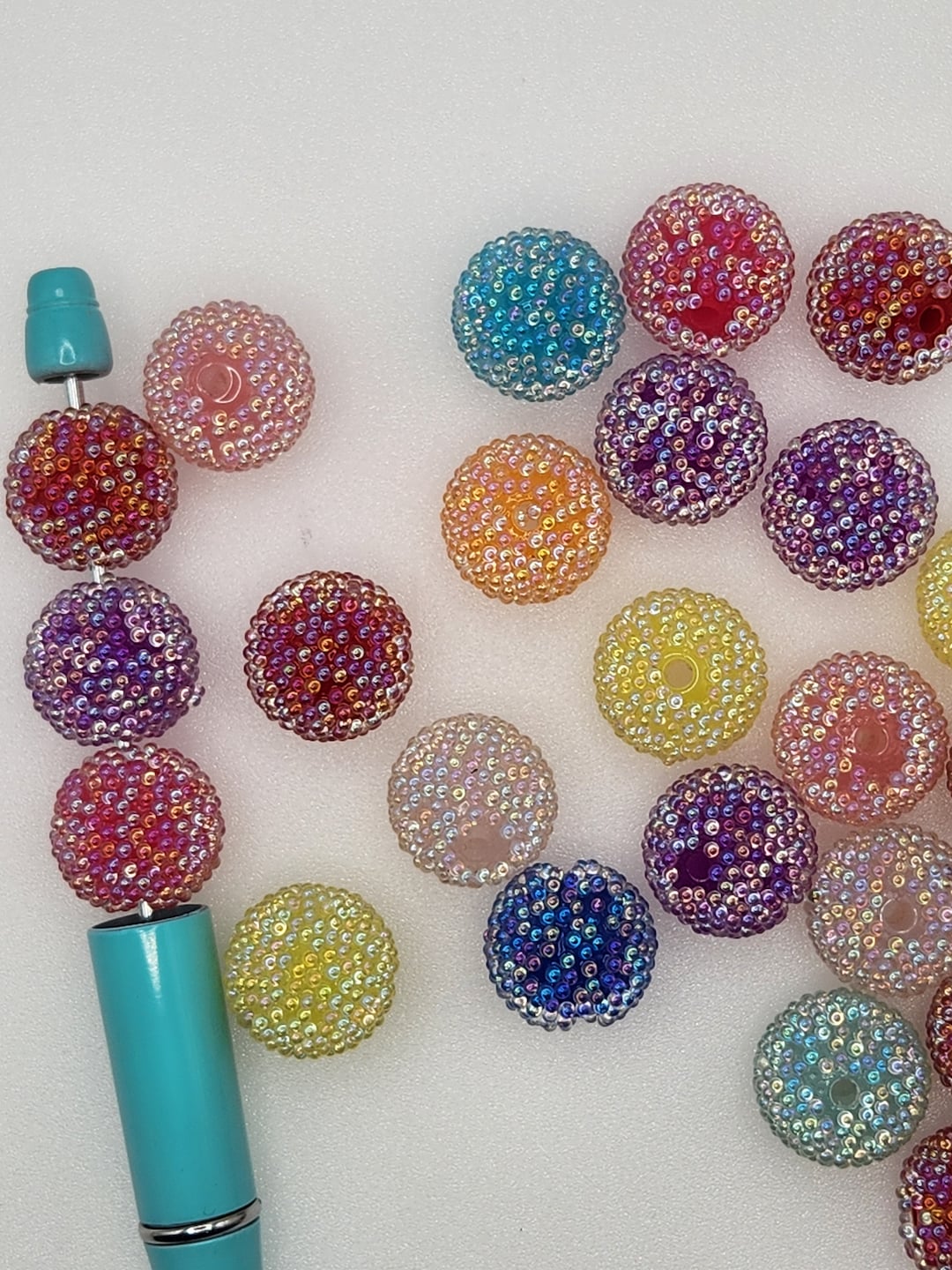 Bubble Sugar Beads, 10 Piece Random Color Mix for Beadable Pens - Etsy