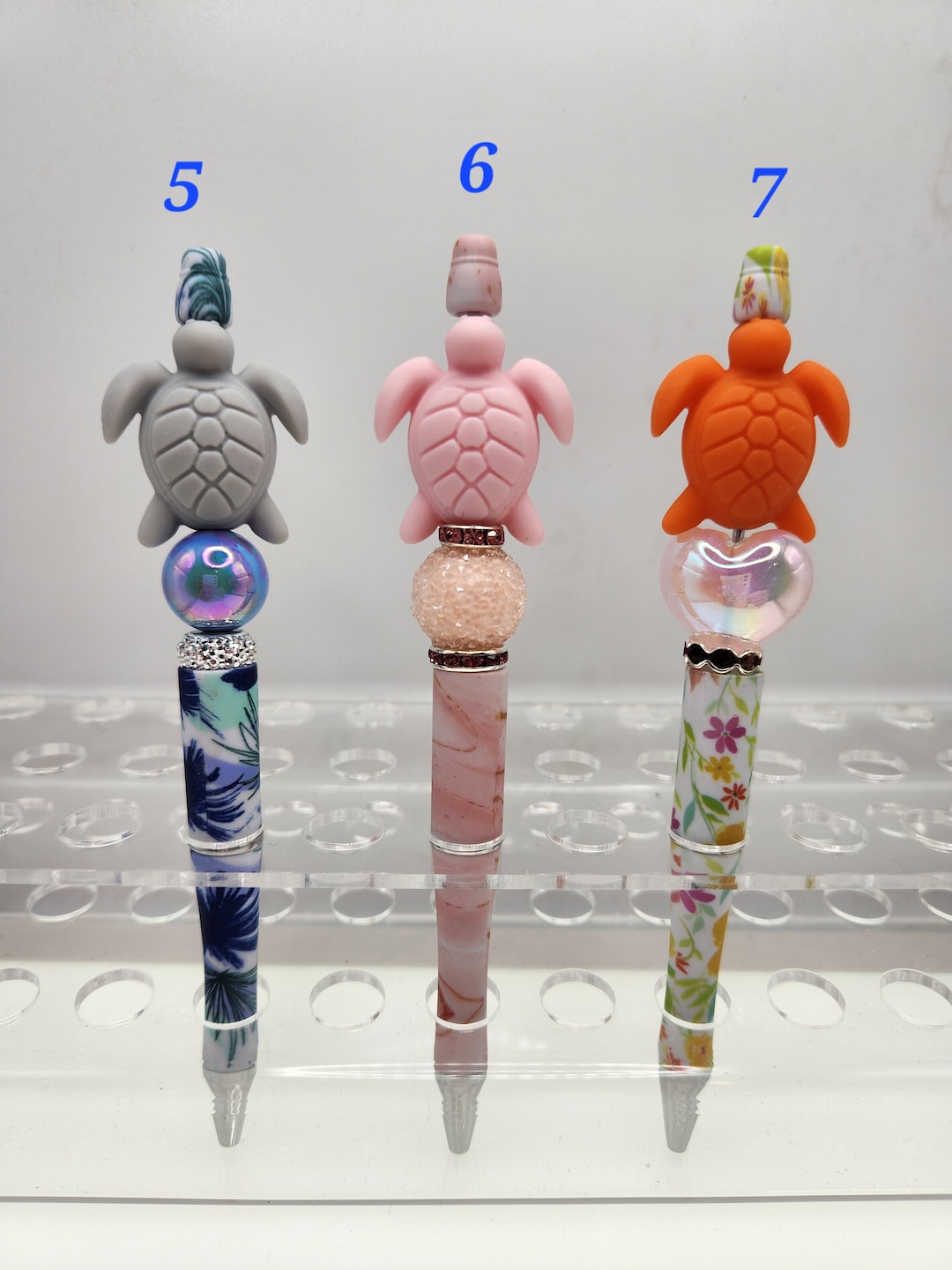 Sea Turtle Ocean Marine Life Beach Beaded Pen, Gifts for Her, Bling Pen ...