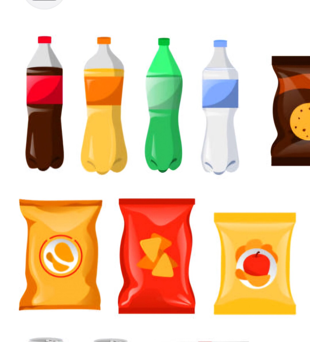 Snacks Chips Soda Pop, 10 Piece Focal Mix, Focal Beads for Beadable ...