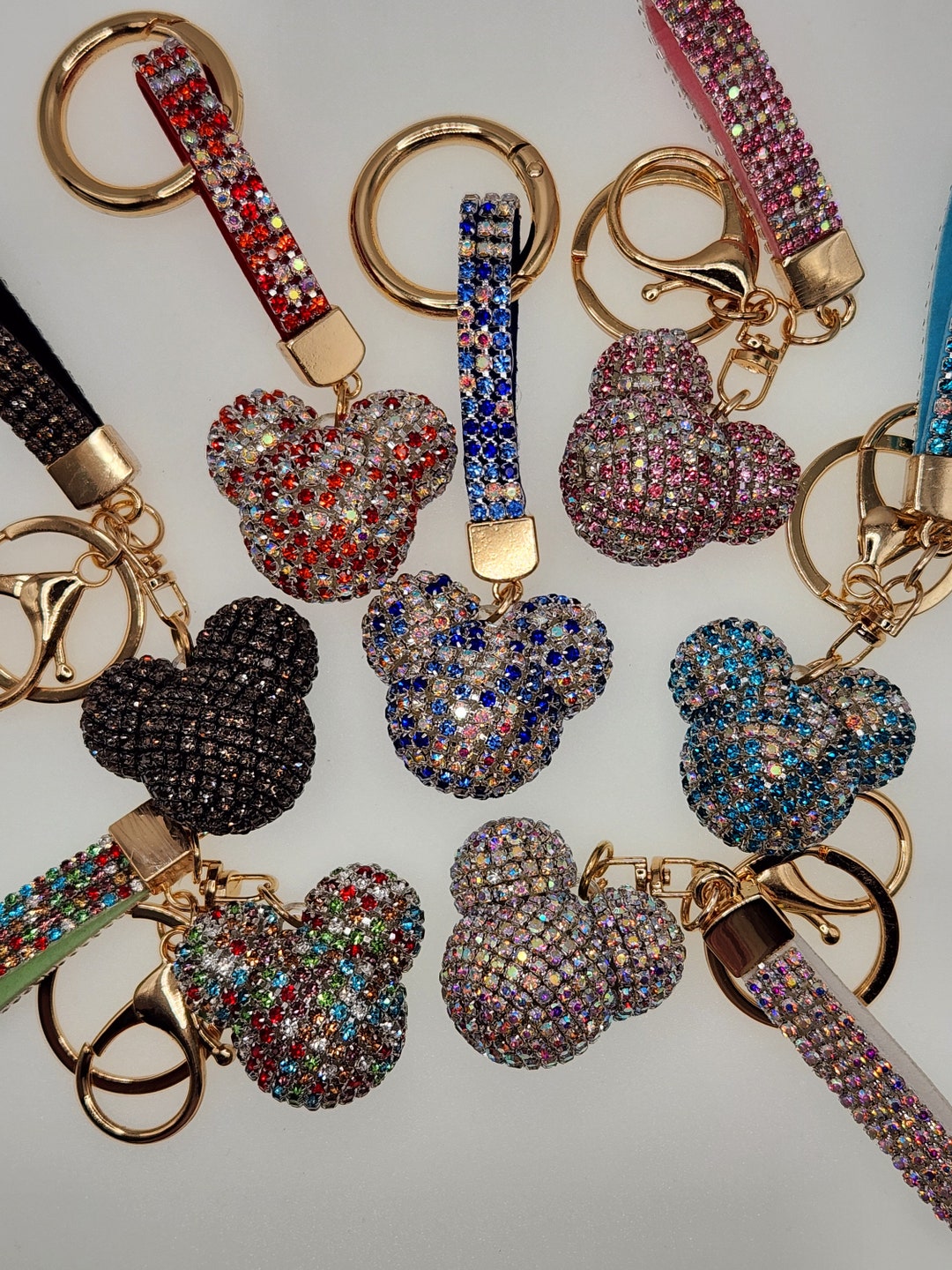 Mouse Bling Rhinestone Keychain Gifts for Her - Etsy