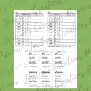 Editable Point Sheets for Data Tracking - Etsy