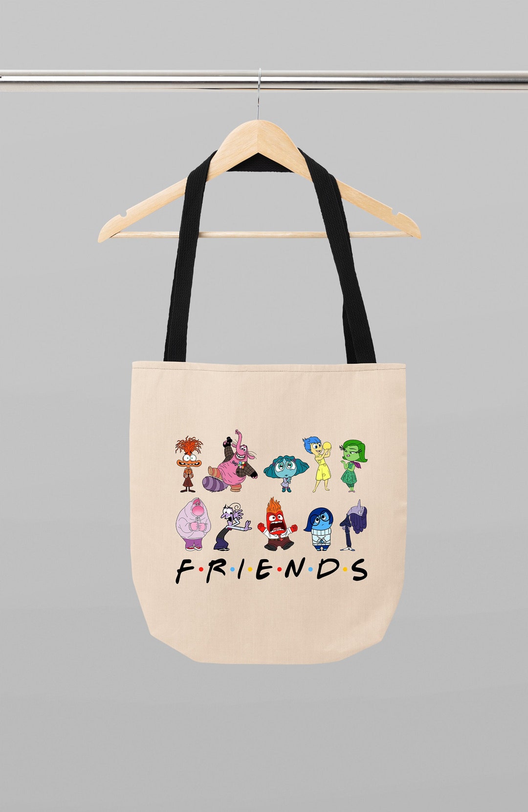 Anxiety Inside Out Tote Bag, Inside Out Tote Bag, Insşde Out Characters ...