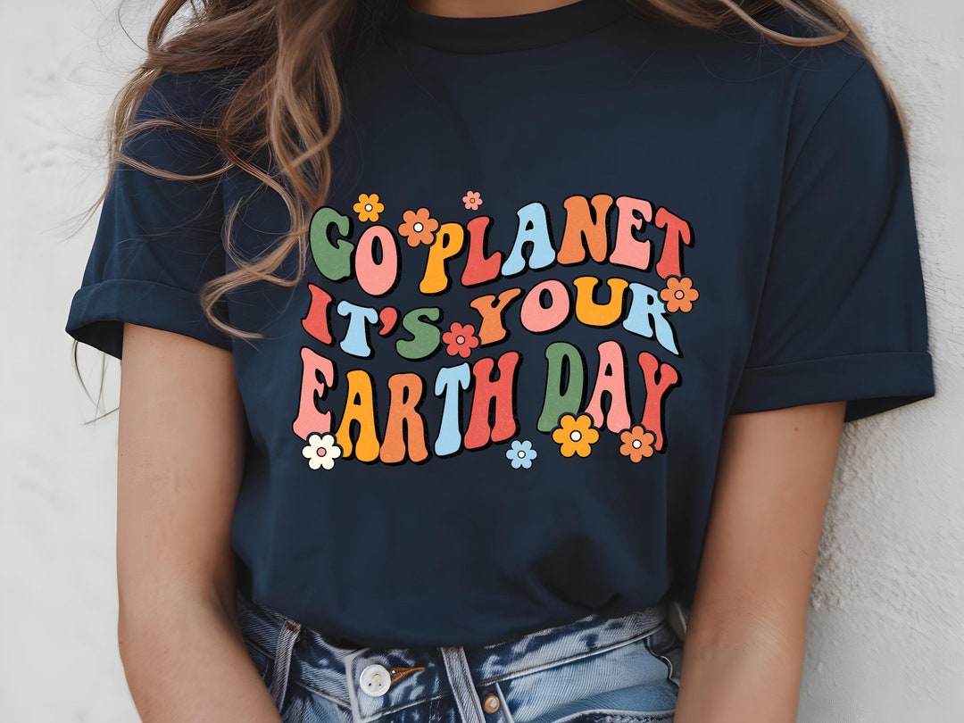 Earth Day Shirt: Retro Planet Graphic Tee, Eco Friendly Gift - Etsy
