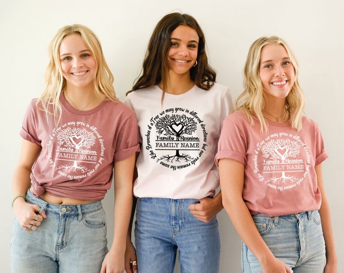 Personalized Family Reunion T-shirts: Matching Group Tee - Etsy