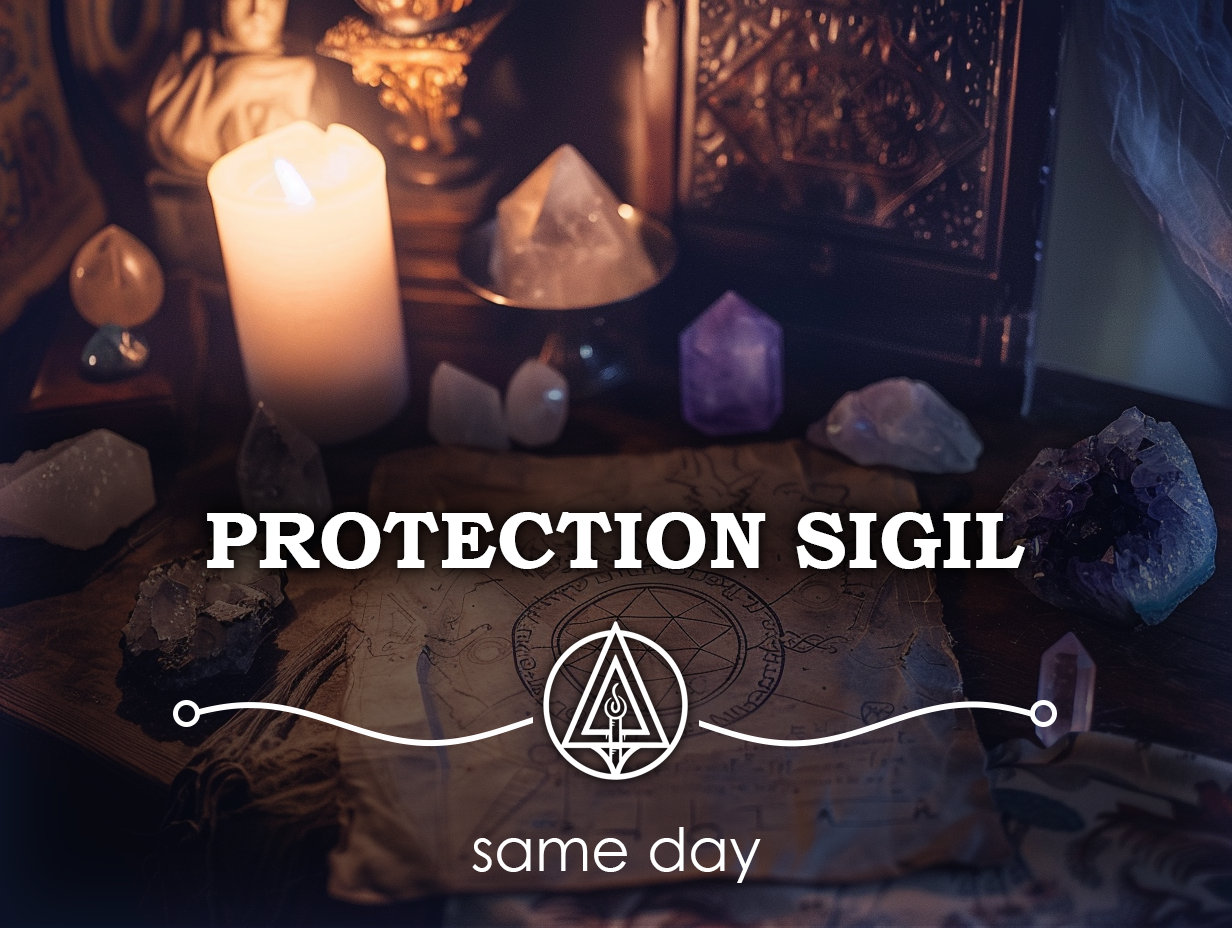 Same Day Protection Sigil: Cleanse Magick Ritual, UK Witch Love Spell ...