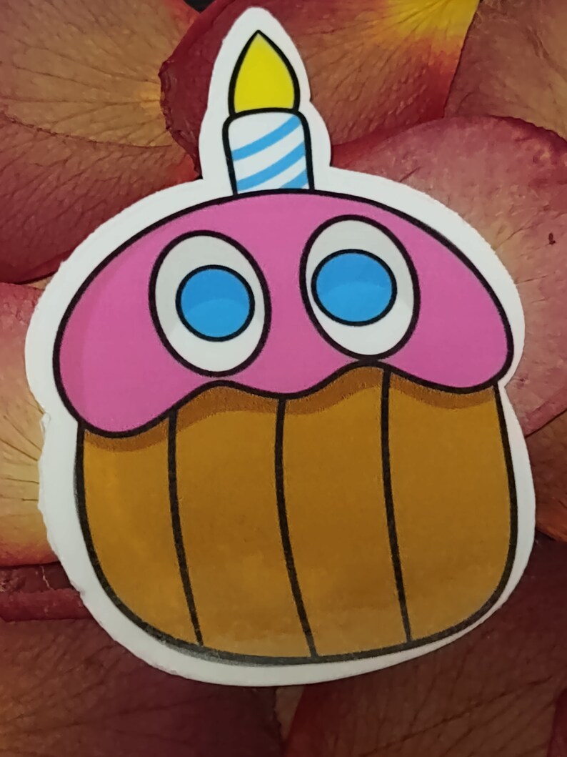 Carl the Cupcake Five Nights at Freddy's Sticker - Etsy