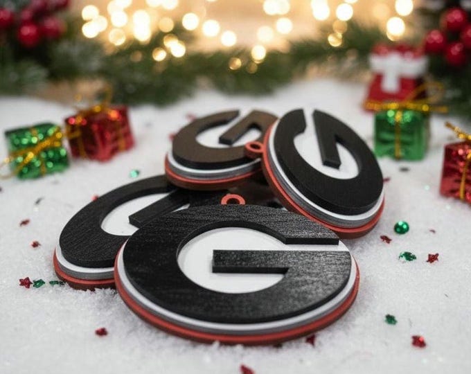 Preorder UGA Christmas Ornament | Bulldog Ornamemt - Etsy