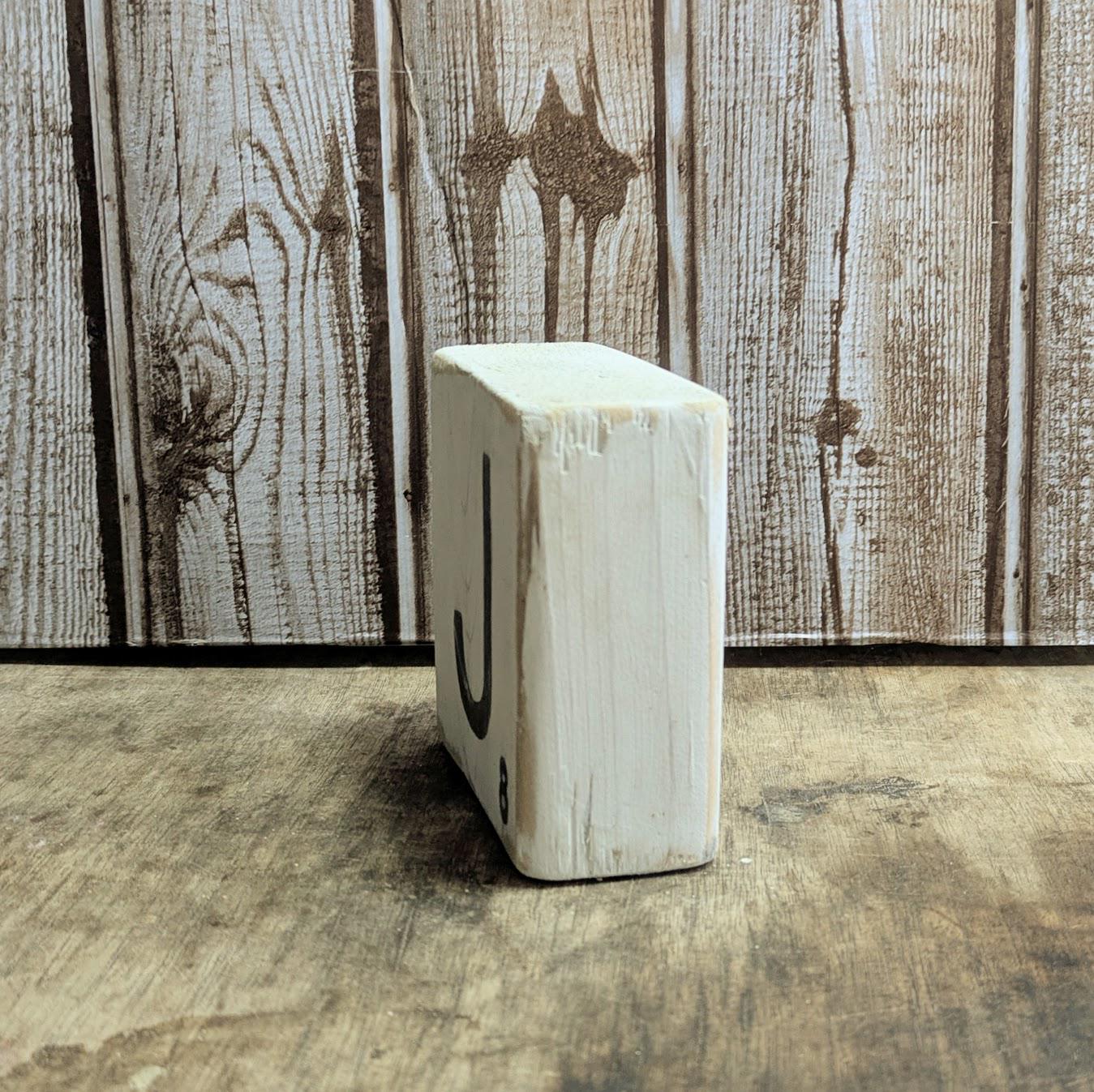 Letter J Scrabble Block, Wood Sign, Shelf Block, Shelf Sitter - Etsy