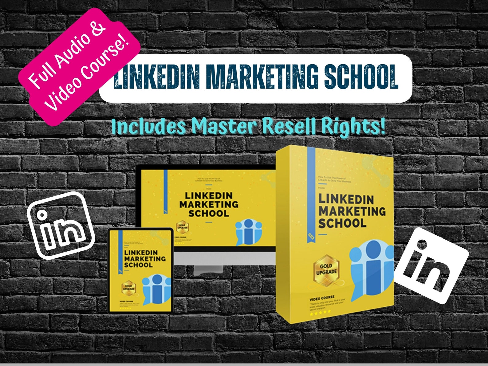 Linkedin Marketing School Learn Linkedin Marketing Master Resell Rights ...