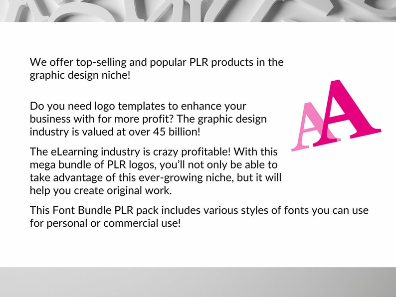 50,000+ PLR Fonts | Master Resell Rights | Private Label Rights ...