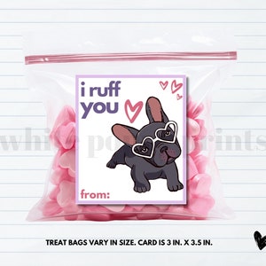 Printable Dog Valentine's Day Cards, Kids School Classroom Exchange ...