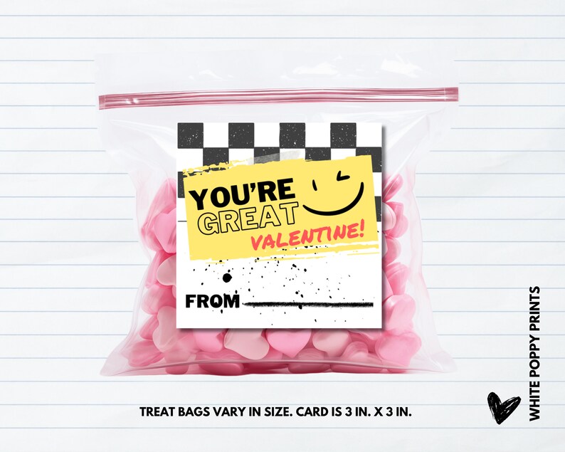 Retro Valentine Cards, Tween Valentine, Classroom Valentines for Kids ...