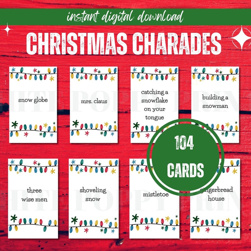 Printable Charades Adult - Etsy