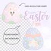 Easter Egg Clipart, Cute Watercolor Colorful Easter Egg, Springtime ...