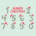 Christmas Number Clipart, Christmas Number With Red Santa Hat Clipart ...