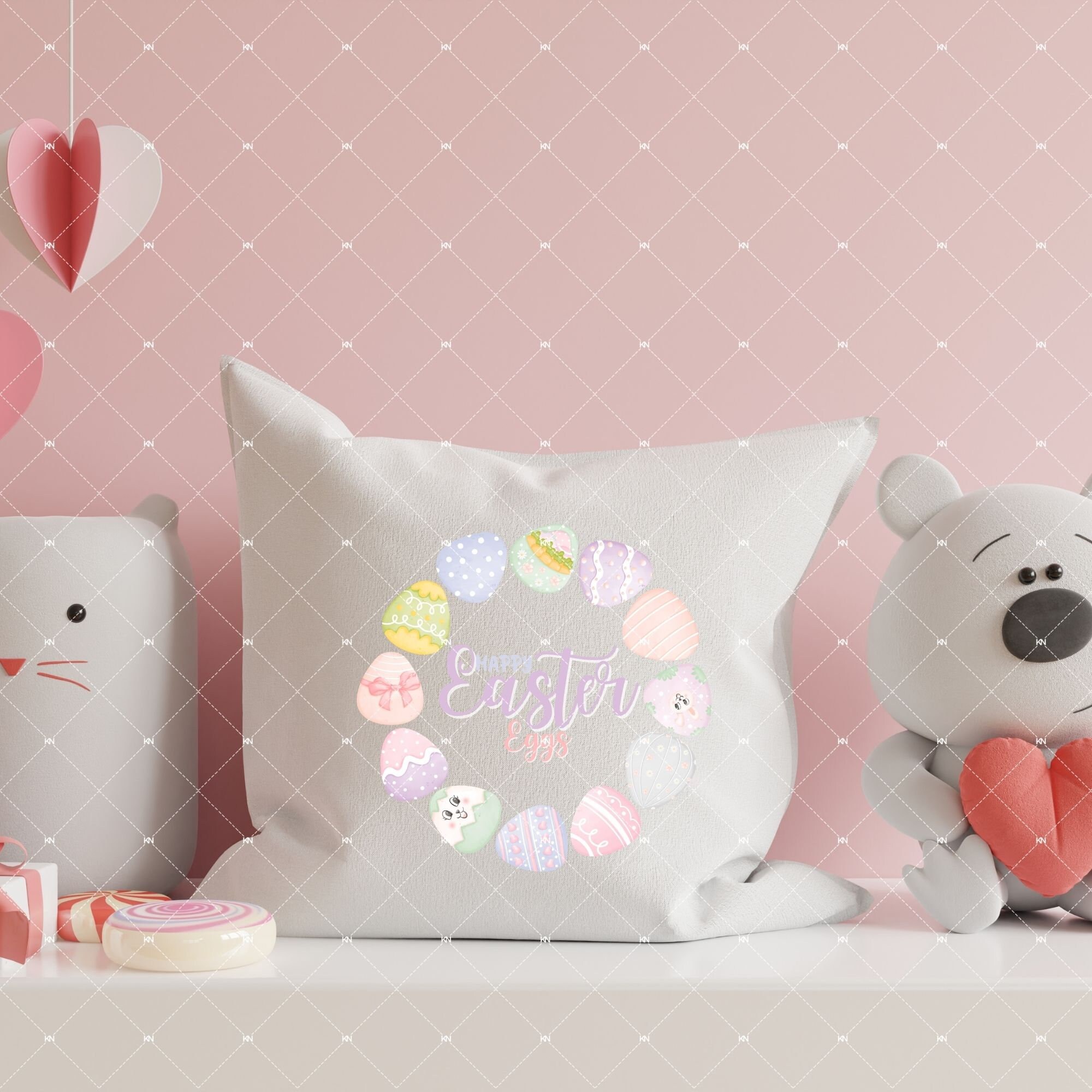 Easter Egg Clipart, Cute Watercolor Colorful Easter Egg, Springtime ...