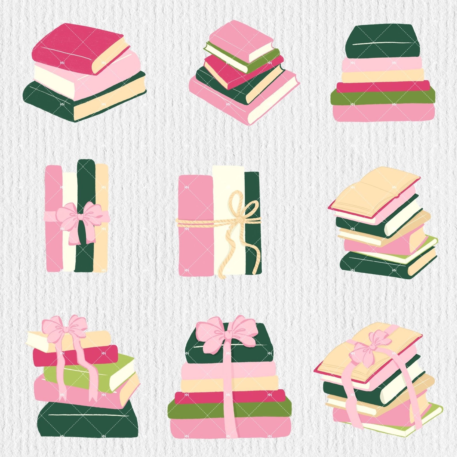 Books Collection Clipart, Books Clipart, Colorful Book Clipart, School ...