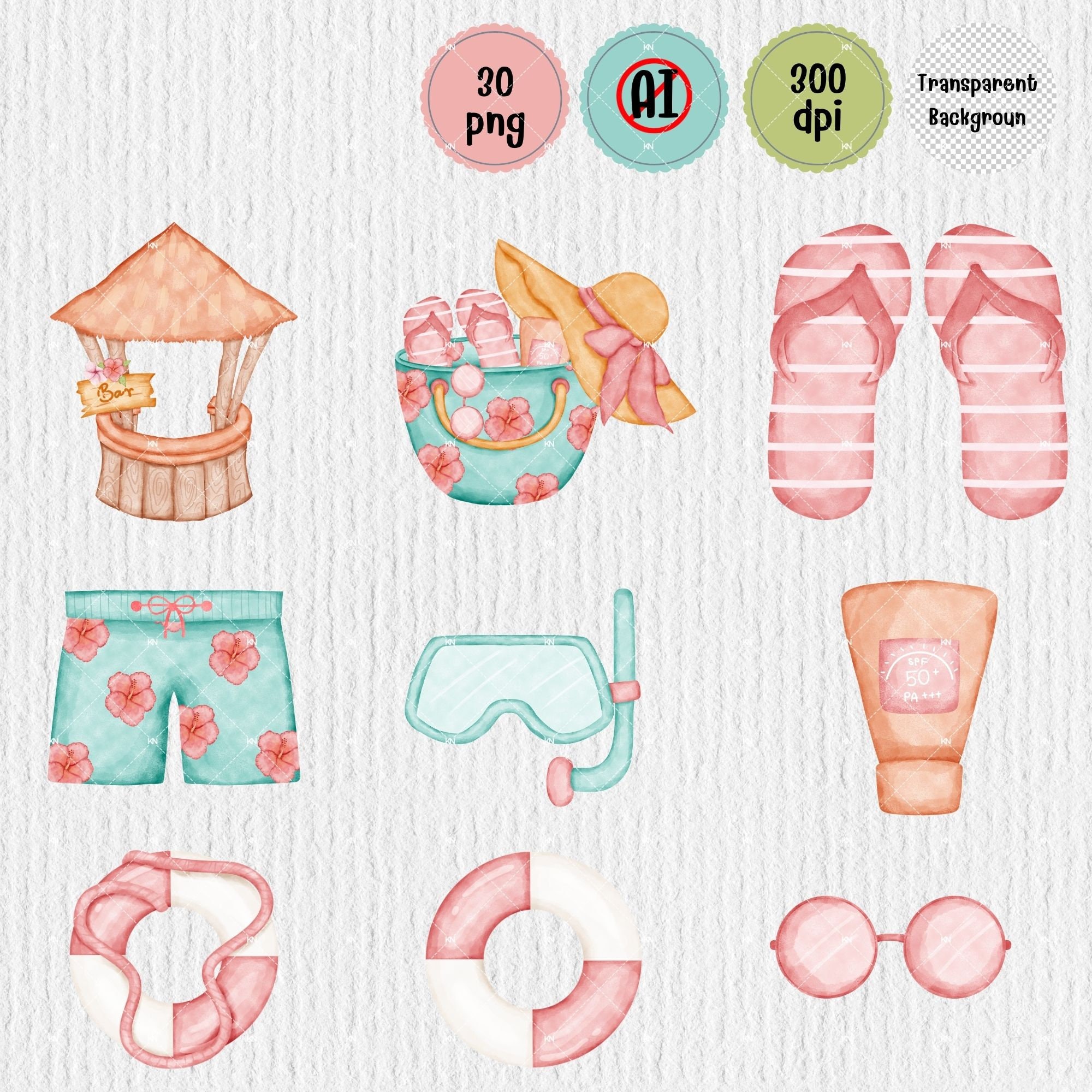 Summer Clipart, Summer Activities, Seasonal Clipart, Beach Clipart ...