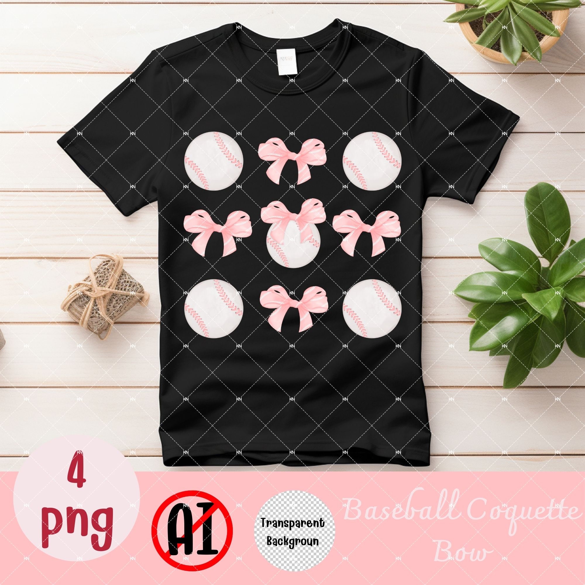 Baseball Coquette Bows Png, Pink Bow Png, Baseball Clipart, Coquette ...
