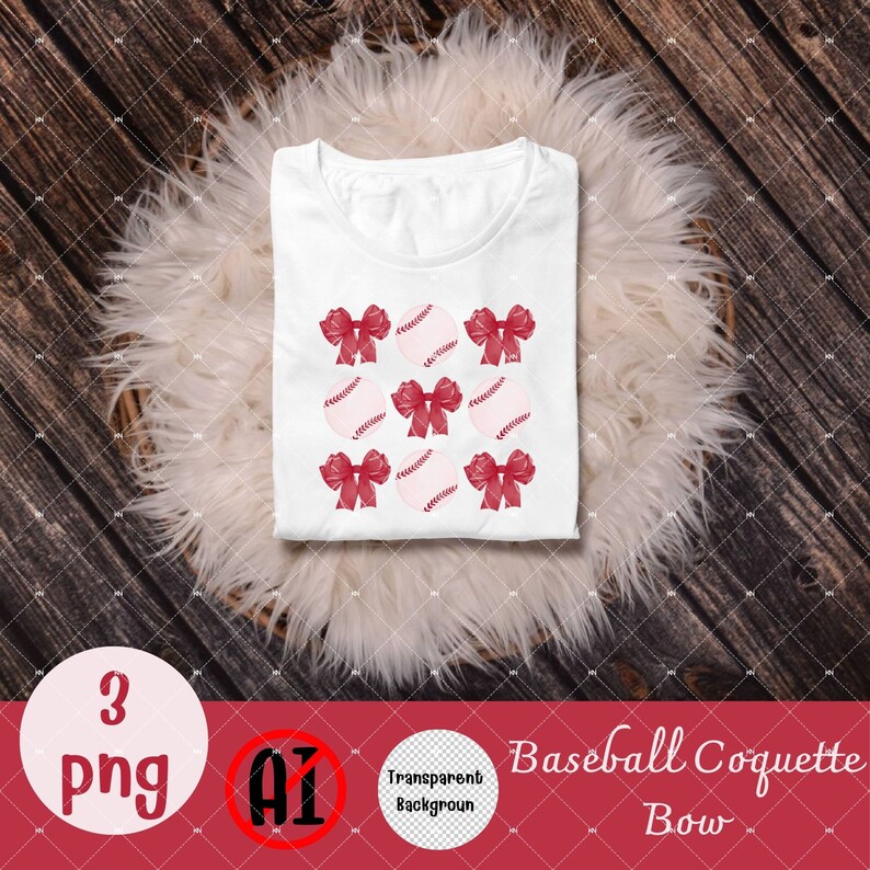 Baseball Coquette Bows Png, Red Bow Png, Baseball Clipart, Coquette Bow ...
