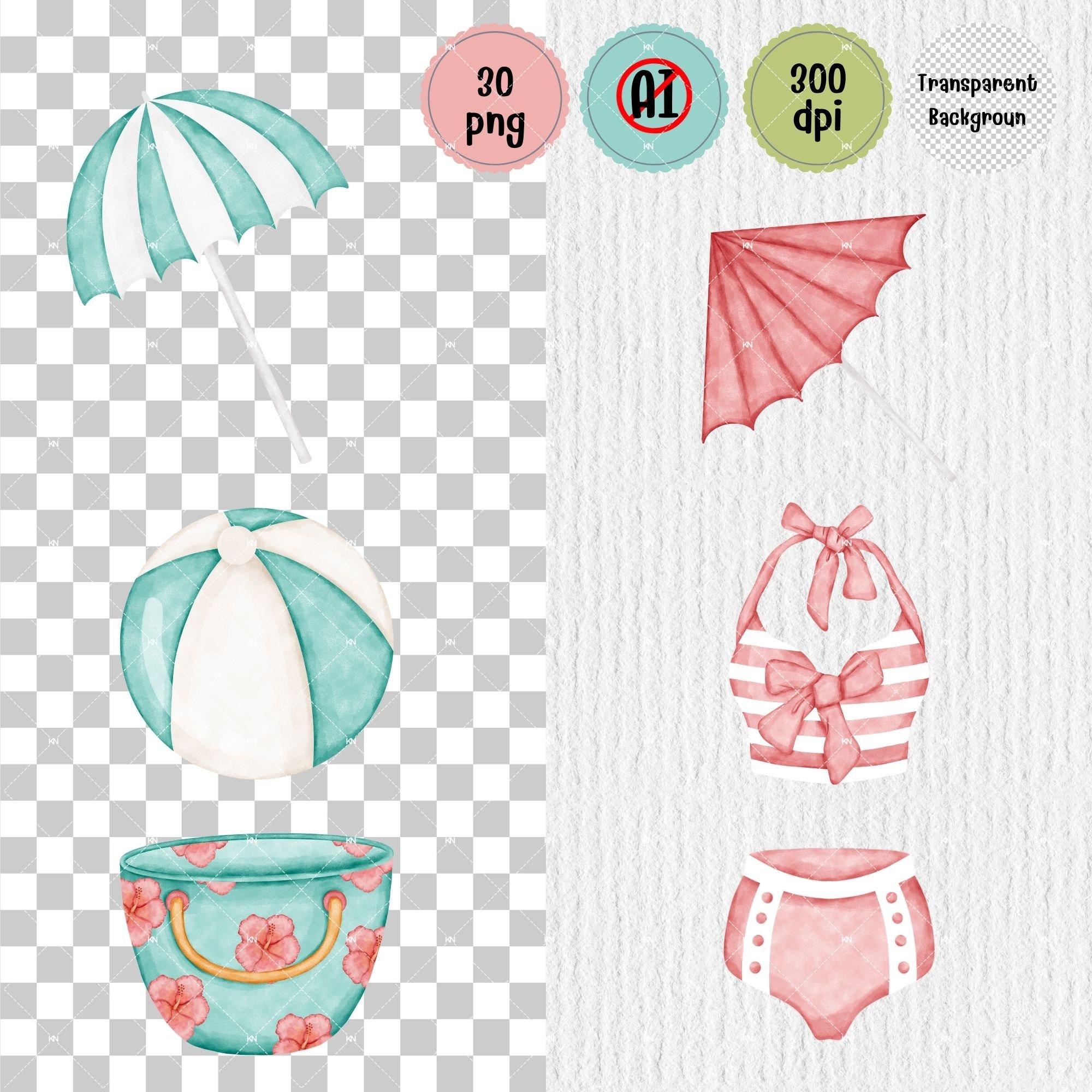 Summer Clipart, Summer Activities, Seasonal Clipart, Beach Clipart ...