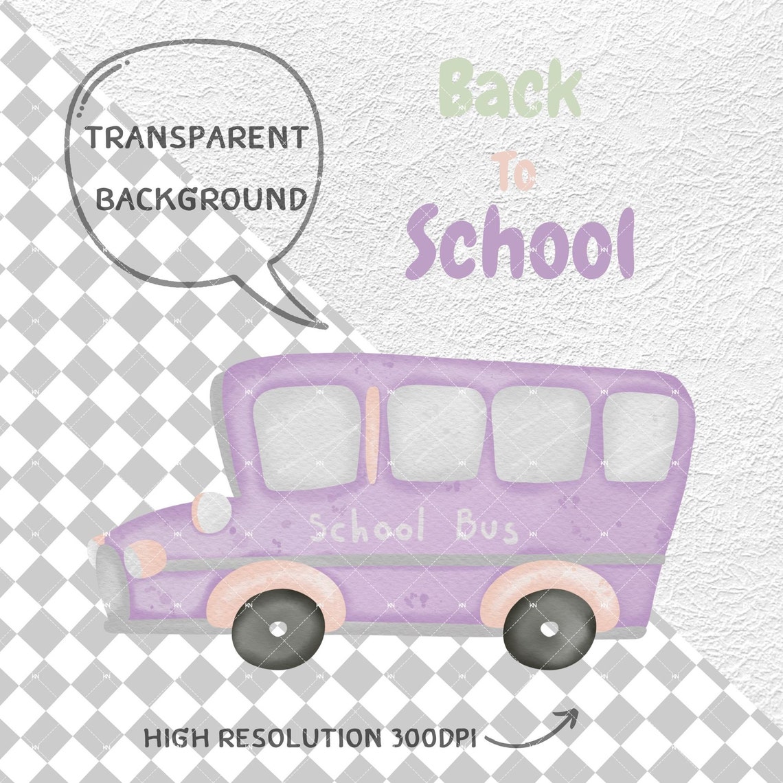Back to School Clipart, School Clipart Set, Watercolor Clipart, School ...