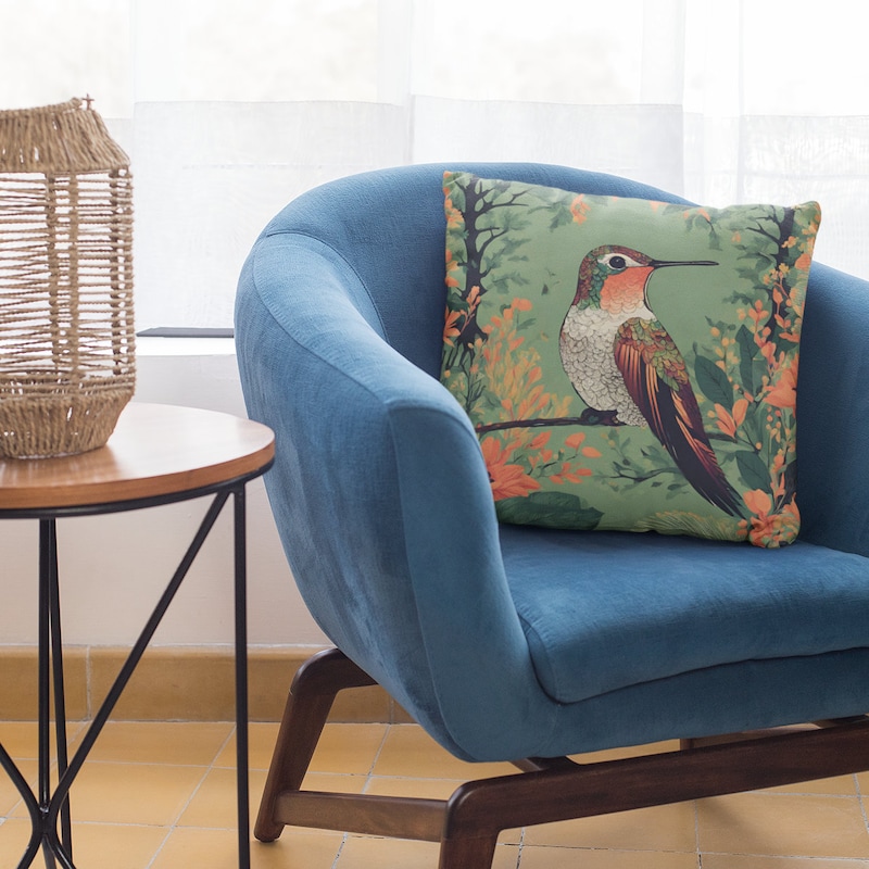 Hummingbird Pillow - Etsy