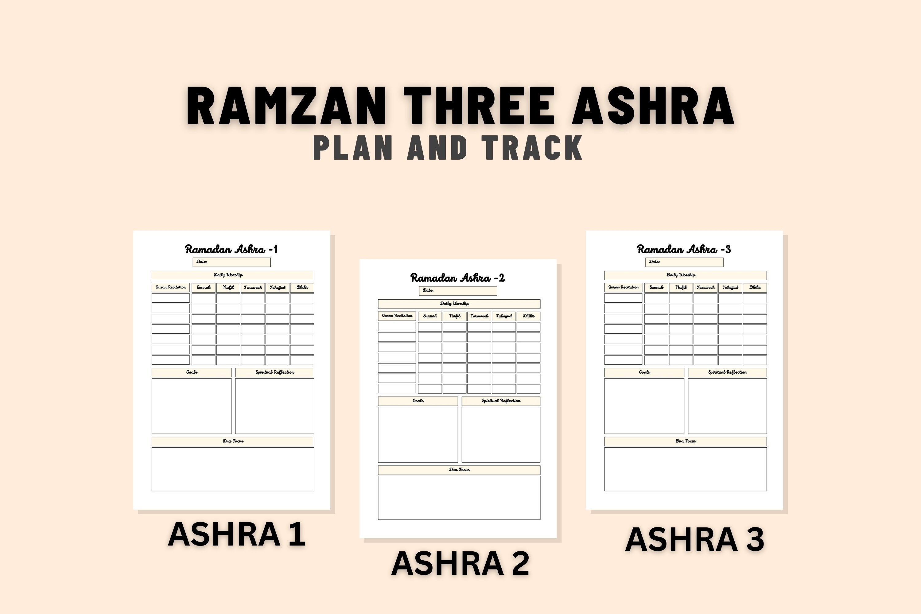 Ramadan Printable Planner Ramadan Planner 2024 Ramadan Planner PDF ...
