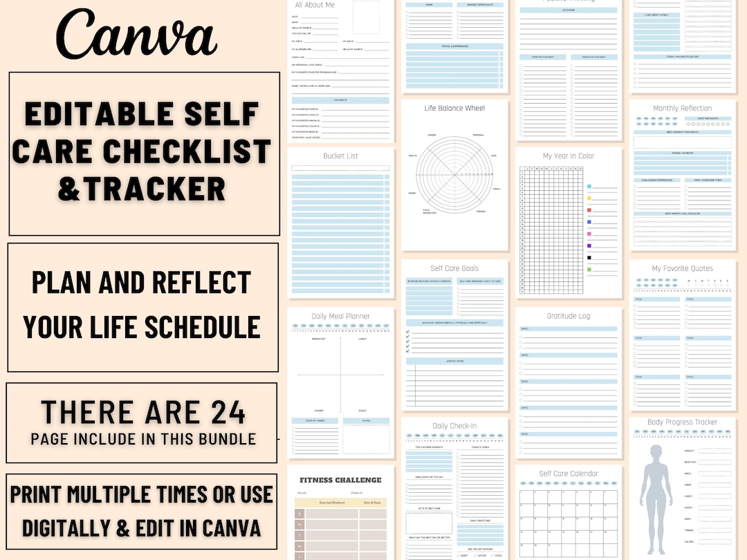 The Life Planner A4/A5/US Letter Size, Wheel of Life Balance, Sleep ...