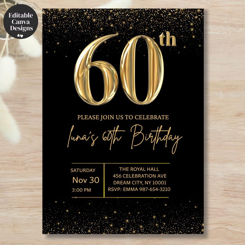 60th Men's Cards - Etsy UK