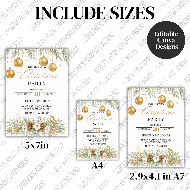Christmas Party Invitation, Digital Printable Xmas Party E-vite ...