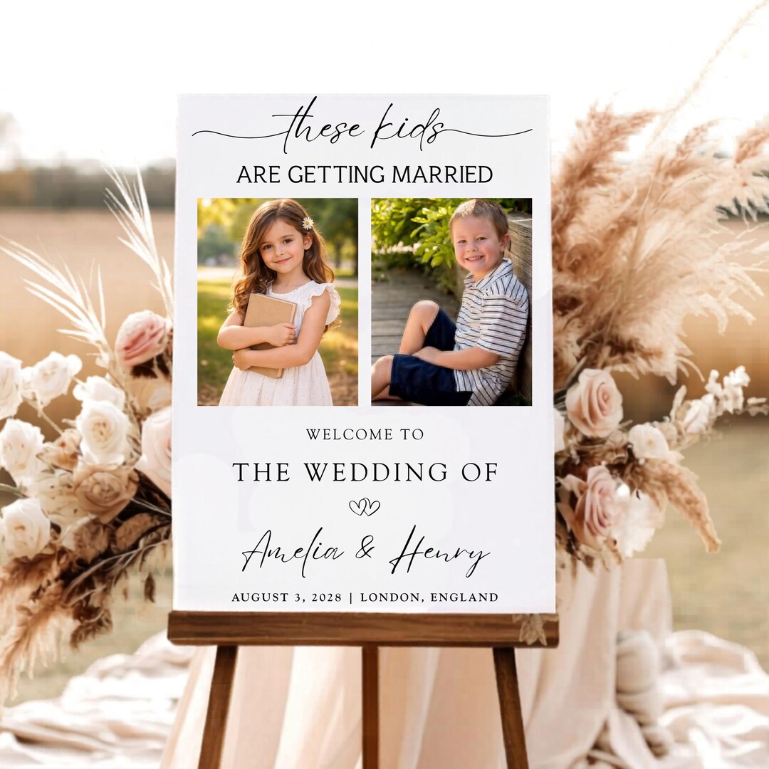 These Kids Are Getting Married Sign, Printable Wedding Rehearsal Dinner ...