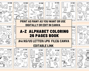 Printable Coloring Alphabet 26 Pages Learn Patterns, Preschool ...