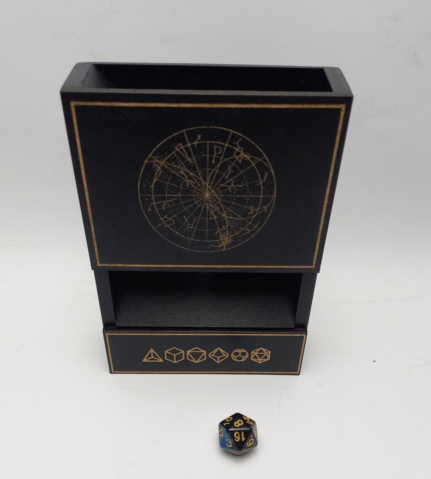 Golden Compass Box for Travel and Adventure Dice Box and Dice - Etsy Canada