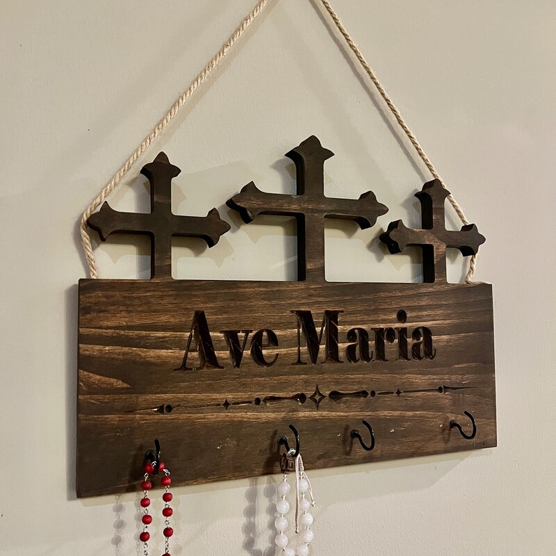 Rosary Display - Etsy
