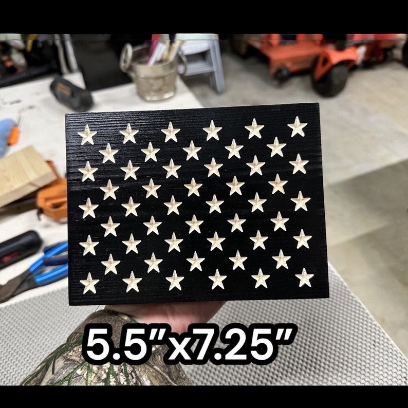 Wood Carved 50 Star Union for Decoration or DIY Project Flag - Etsy