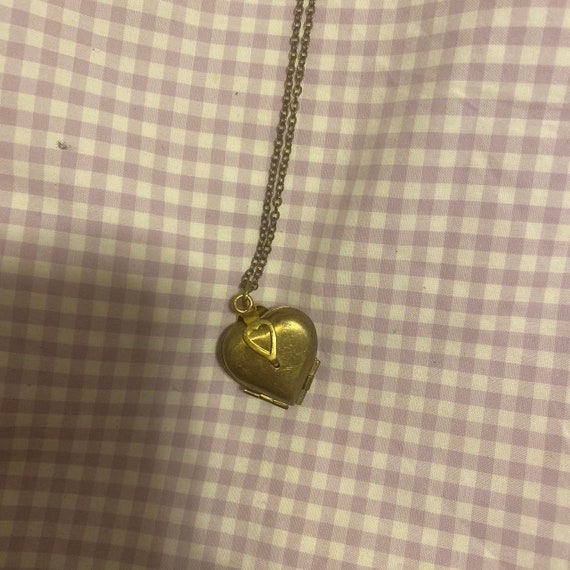 Vintage Unique Heart Locket - Gem
