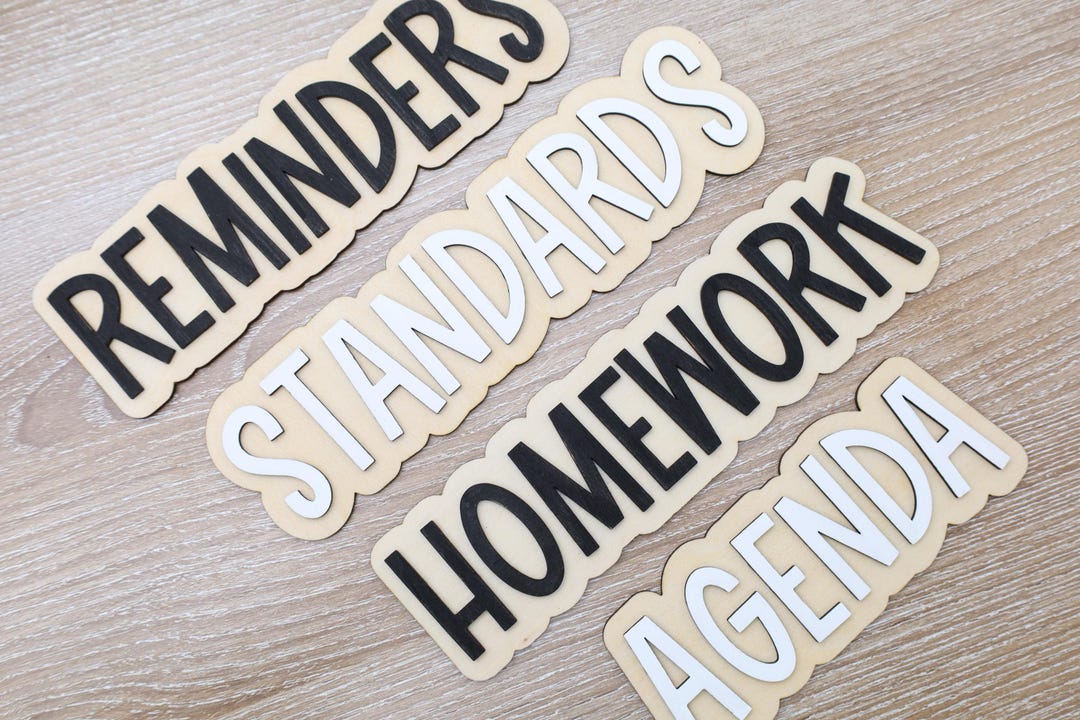 Classroom Organization Magnets | Agenda Homework Reminders Standards ...