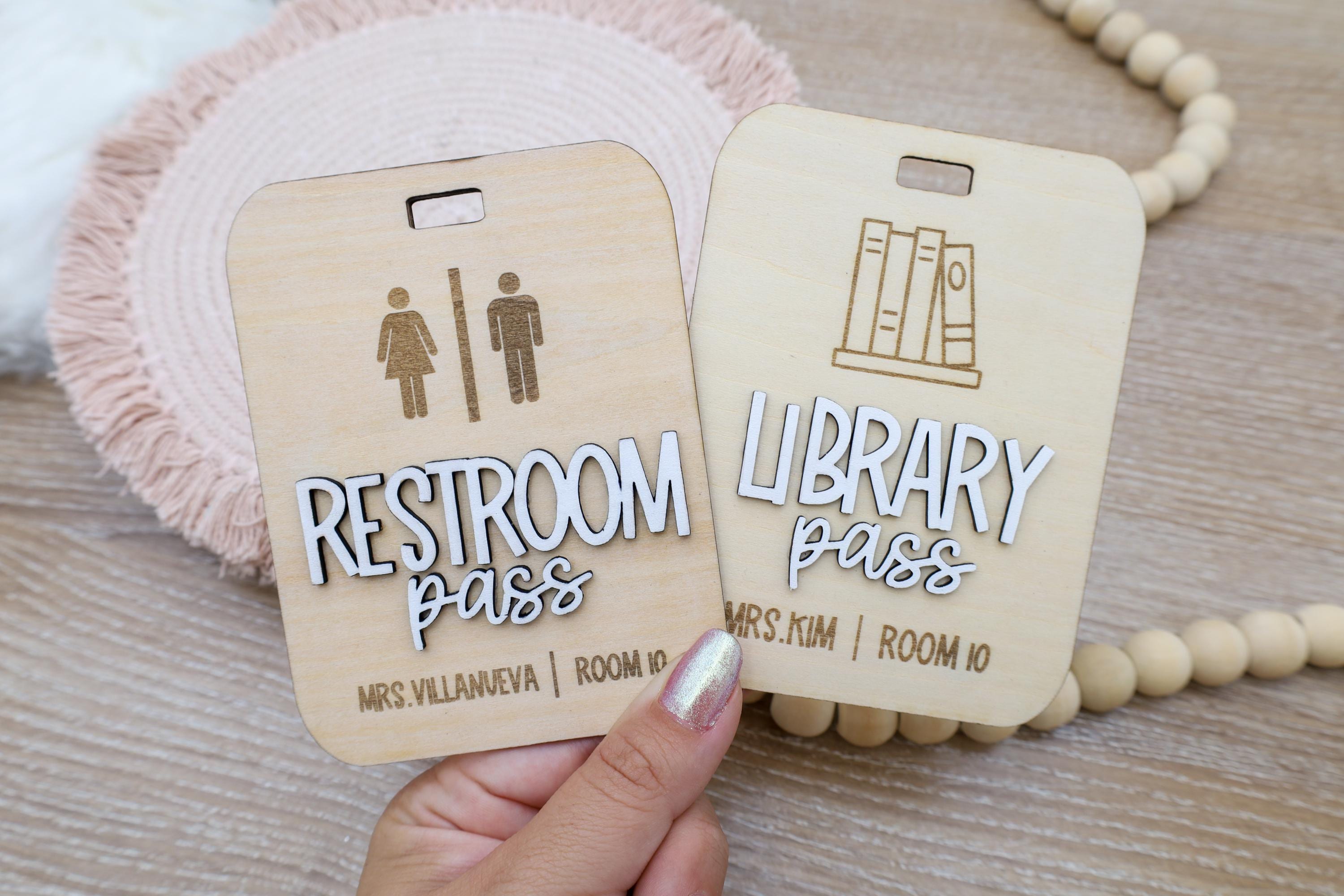 Custom Hall Passes | Back to School Gifts for Teachers | Cute Classroom ...