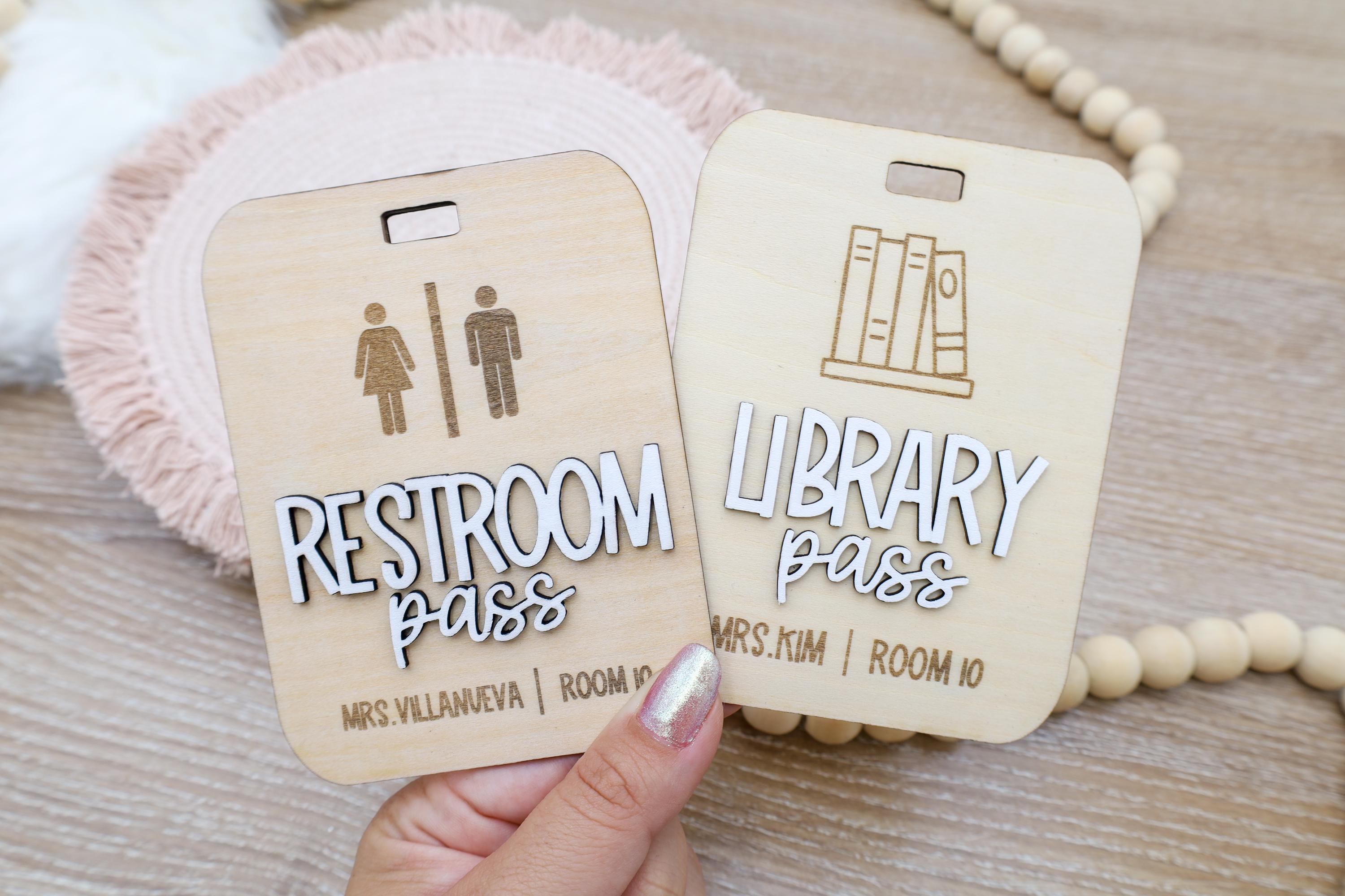 Custom Hall Passes | Back to School Gifts for Teachers | Cute Classroom ...