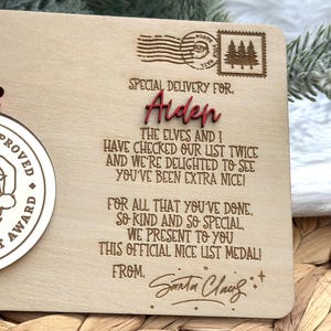 Children’s Official Nice List Medal Award and Certificate | Custom ...