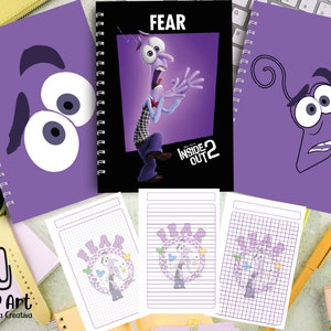 Cuadernos Imprimibles de Inside-Out 2 Descarga Inmediata Portadas y ...