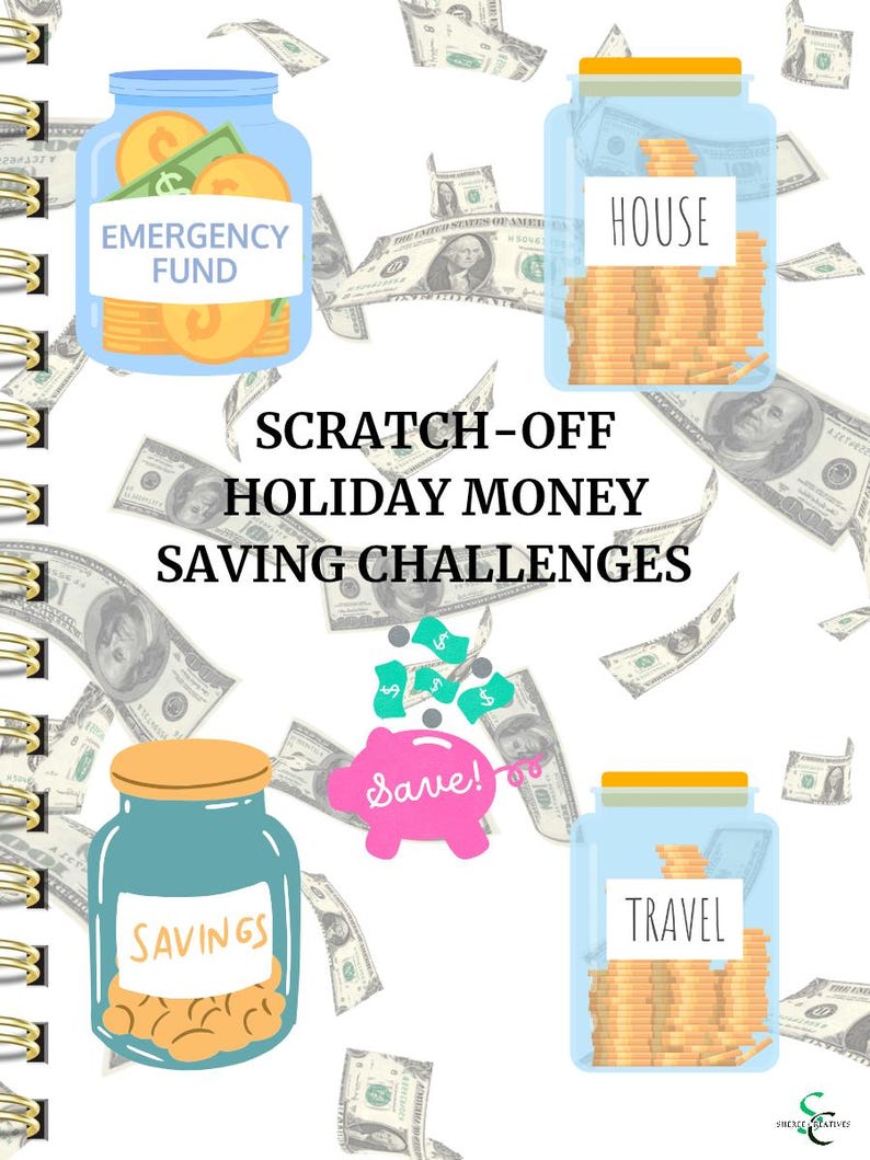 Scratch-off Holiday Money Challenges, Birthday, Halloween, Thanksgiving ...