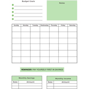 Budget Planner With Budgeting, Savings and Credit Tips, Tracking ...