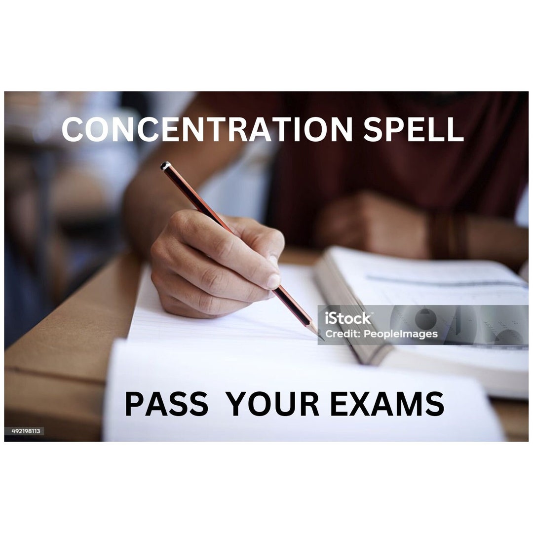PASS EXAM Spell, Study Success, CONCENTRATION Booster Photos Sent - Etsy
