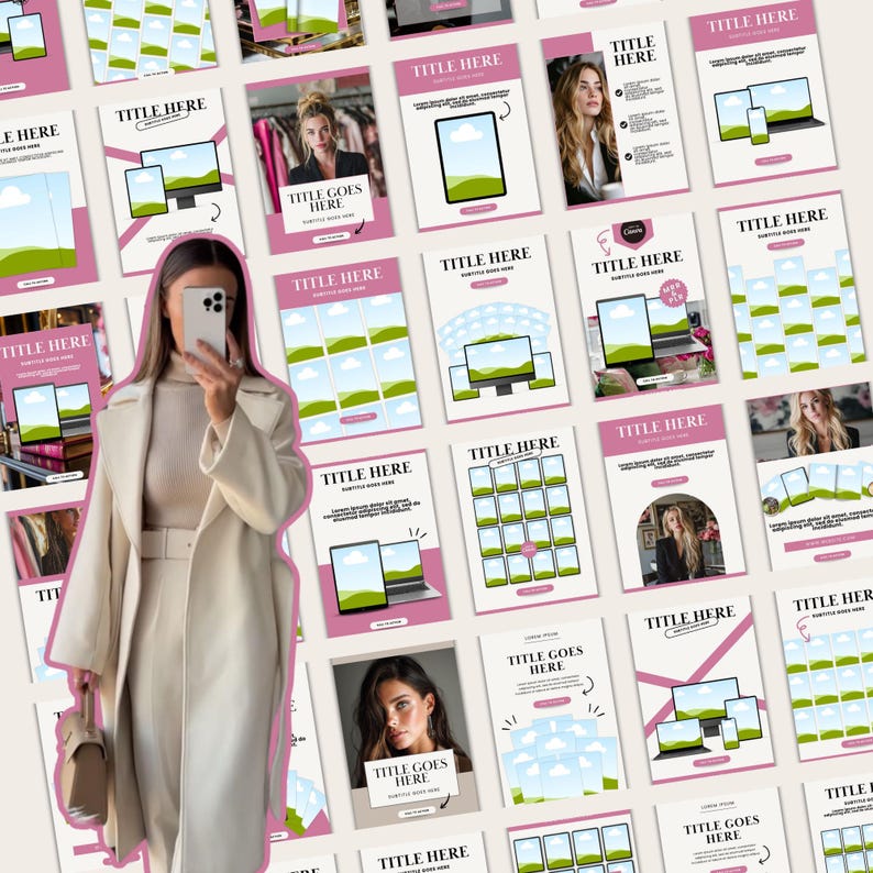 Editable Pinterest Pin Templates for Ebooks | Pink Theme | Opens in ...